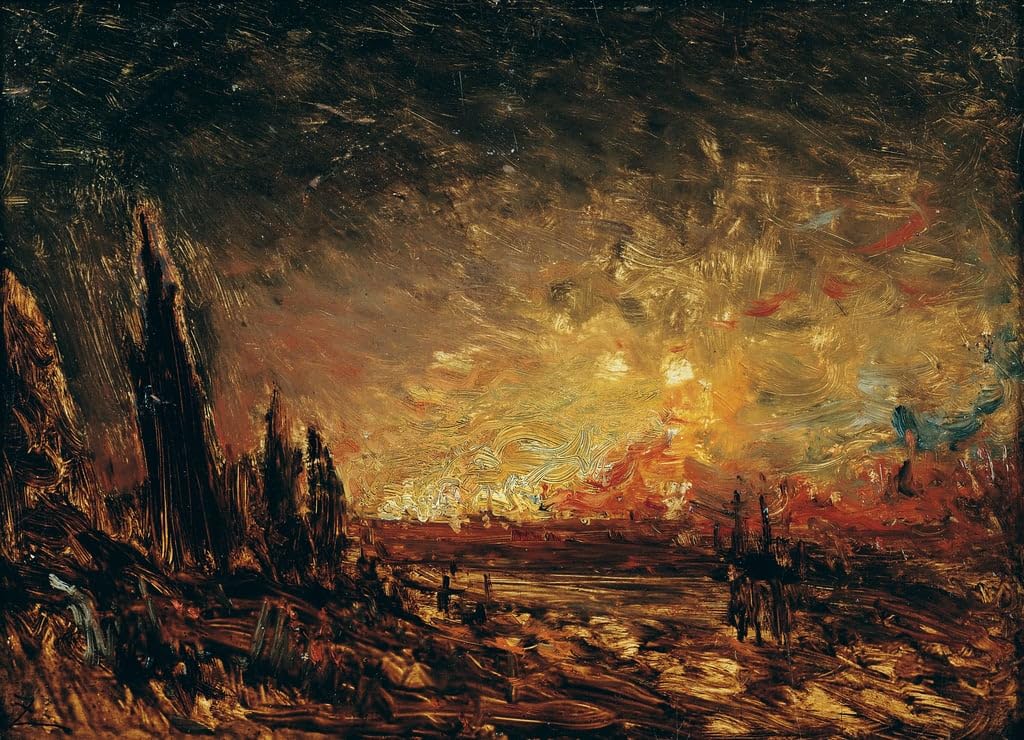 Famous Fire Painting Painting Bar Yochai Bonfire