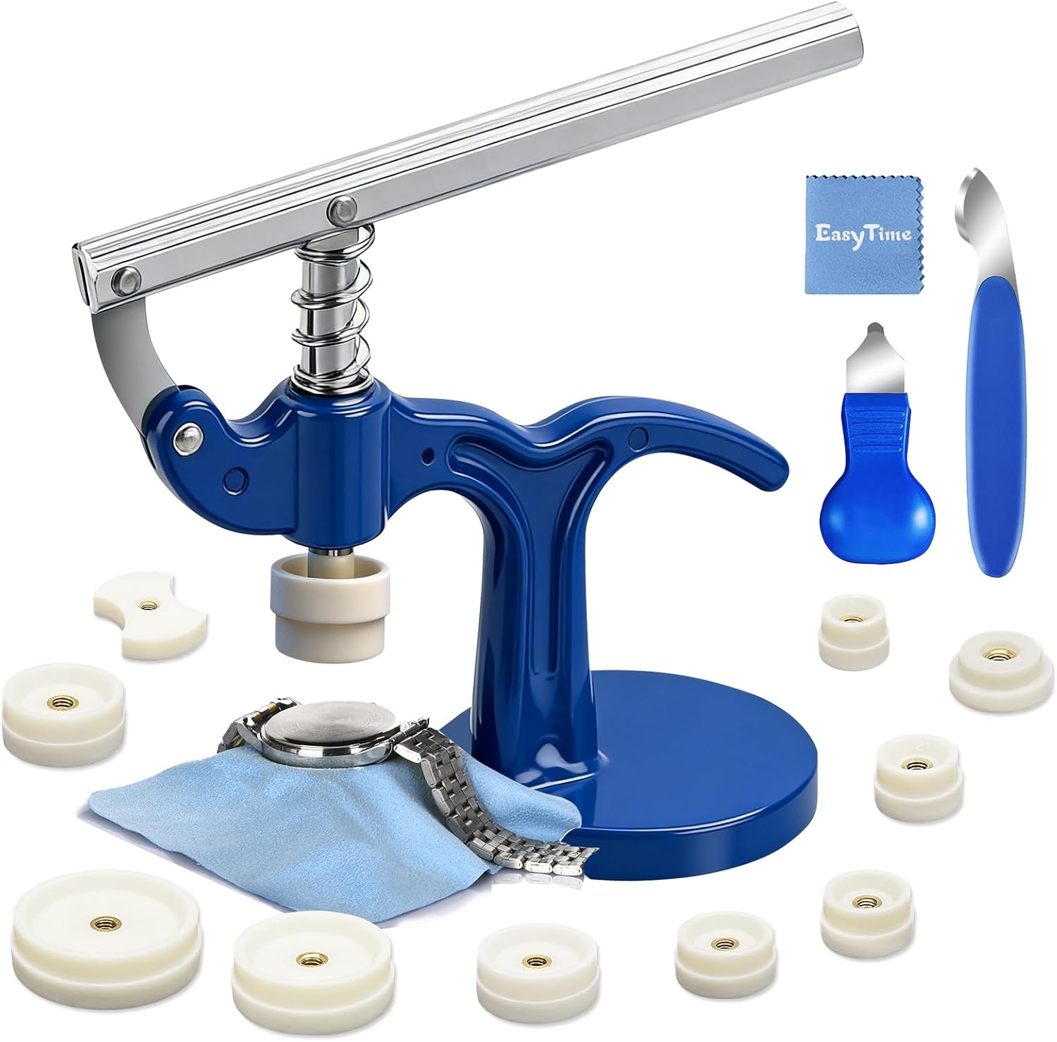 Amazon.com: EasyTime Watch Repair Press Tool Set Watch Repair Kit 16pcs ...