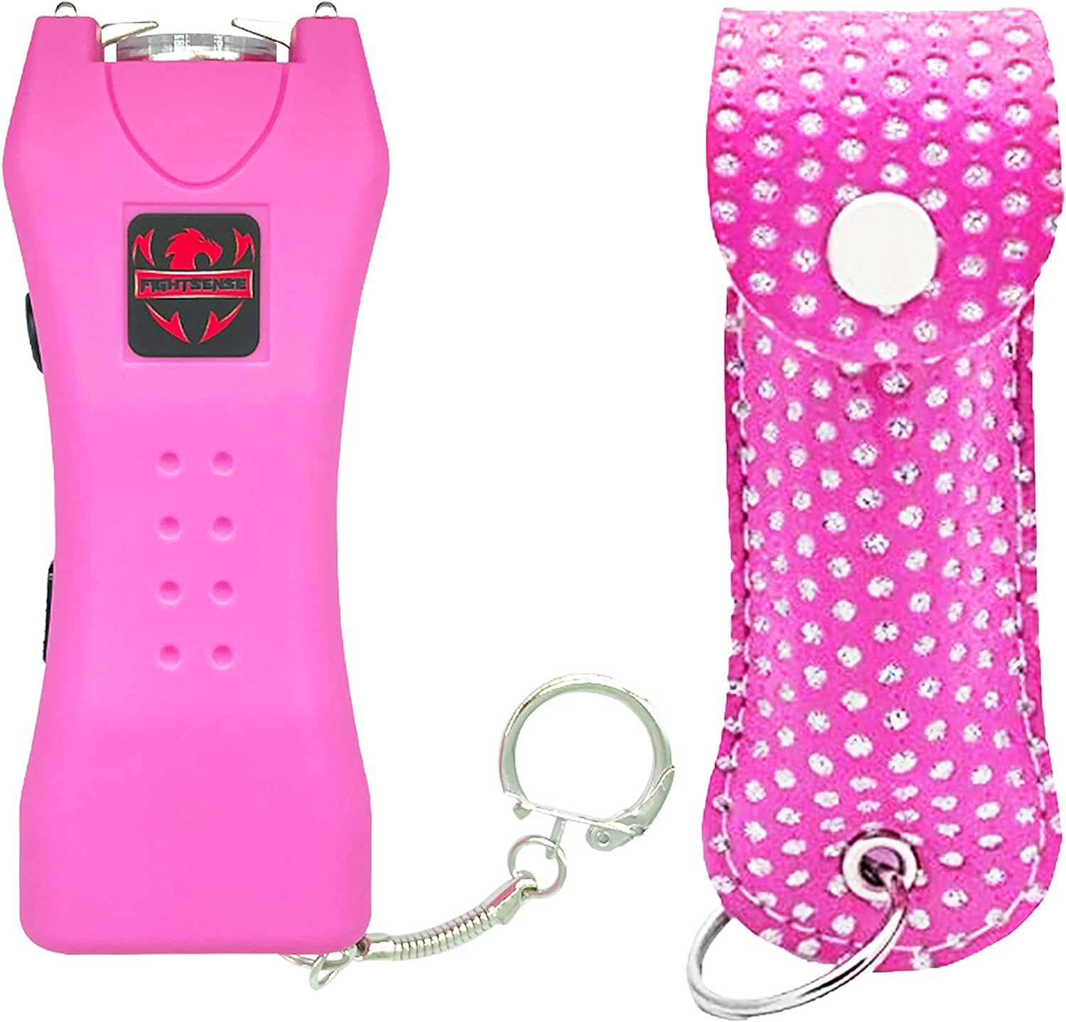 FIGHTSENSE Pepper Spray & 2-in-1 Stun Gun with Flashlight, Self Defense ...