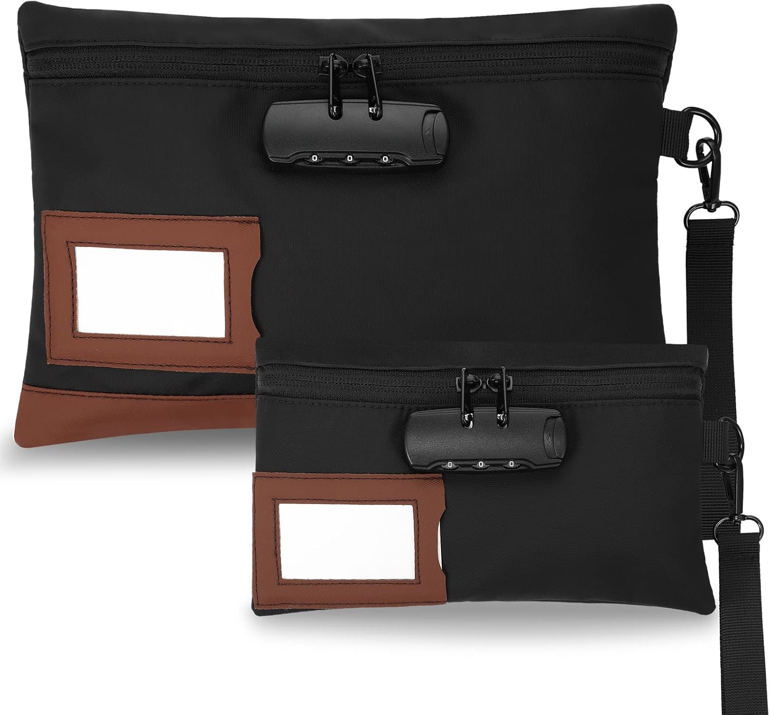 Amazon.com : 2 Pack Money Bag with Lock and Key Locking Pouch Cash Bag ...