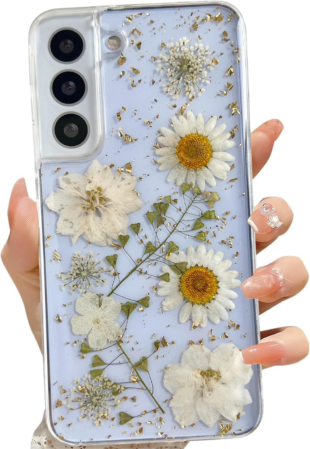 Amazon.com: GREATRULY Floral Clear Case for Galaxy S22 for Women/Girls ...