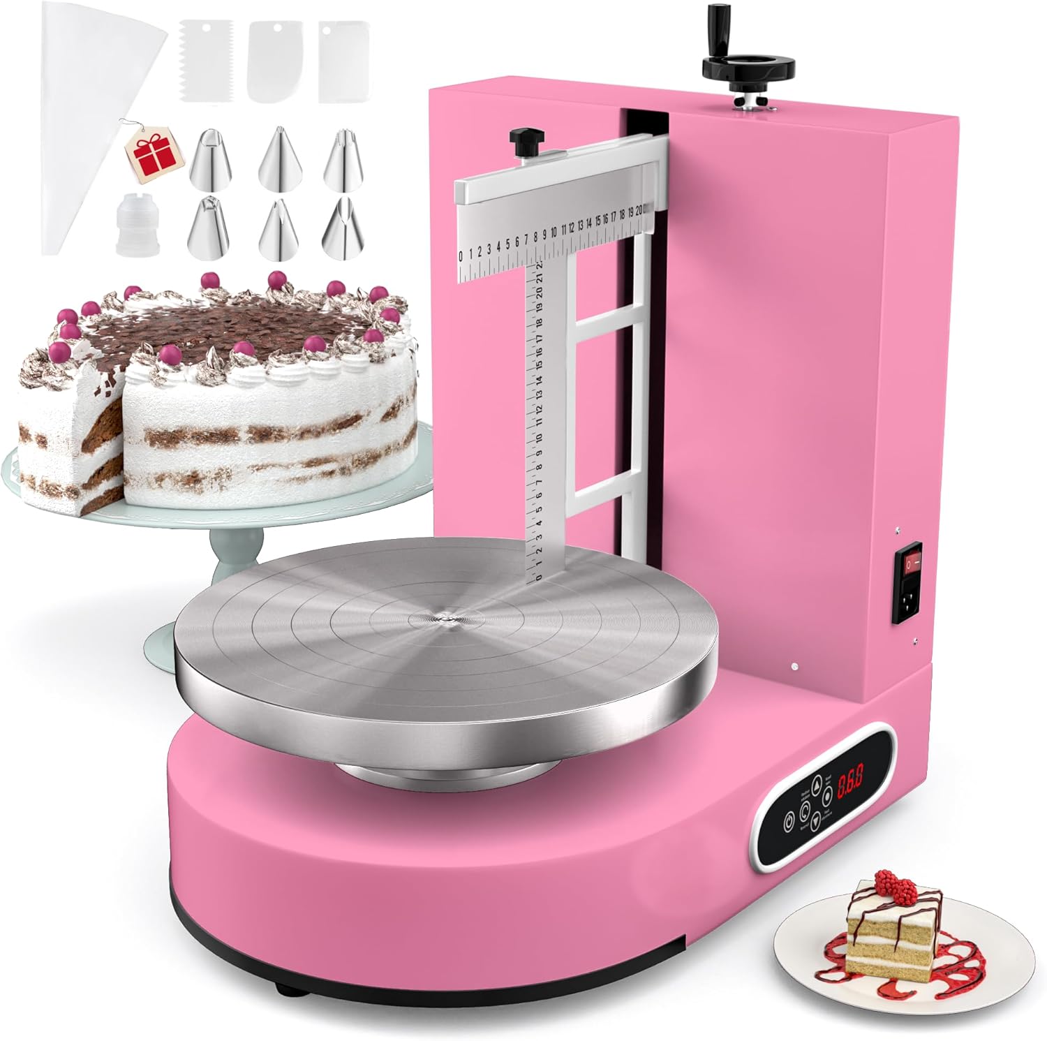Amazon.com: PYY Cake Icing Machine - 4-12 Inch Automatic Cake Cream ...