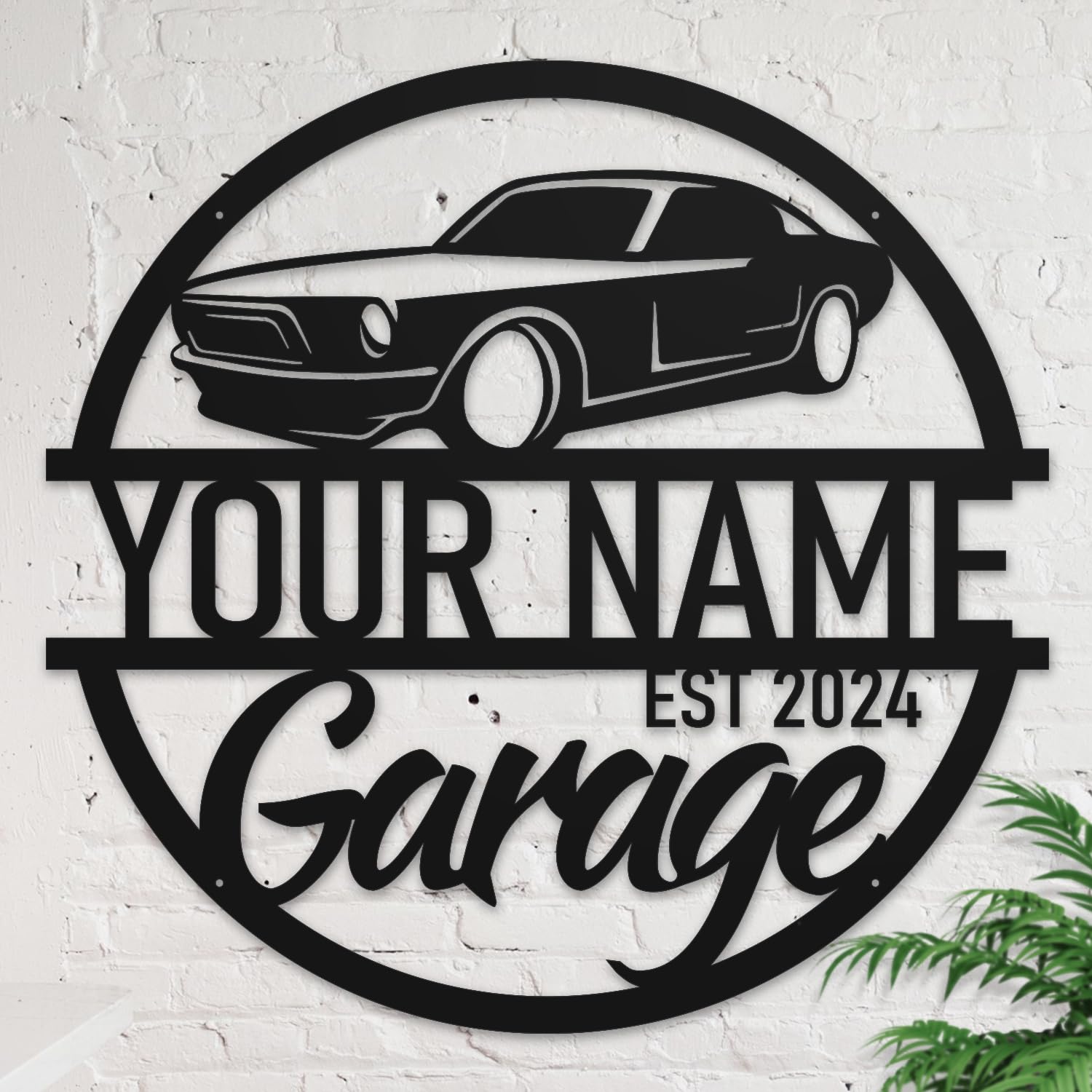 Amazon.com: Personalized Garage Name metal Signs,Custom Garage Metal ...