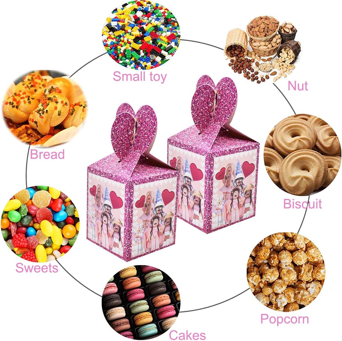 24 Pieces Roblox Candy Boxes – simyron Birthday Party Candy Boxes ...