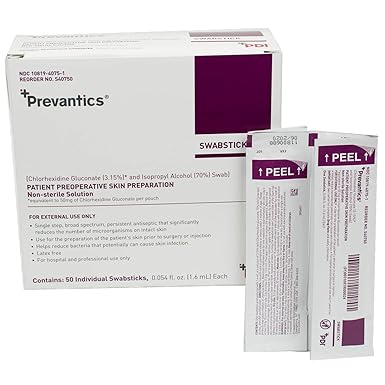 Amazon.com: PDI 317219 Chlorascrub Swabstick Swab Skin Preparation B ...