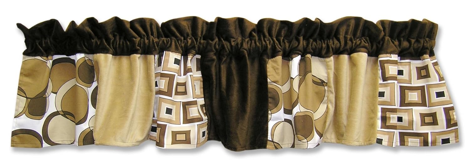 Amazon.com: Trend Lab Window Valance, Bubbles Brown : Home & Kitchen