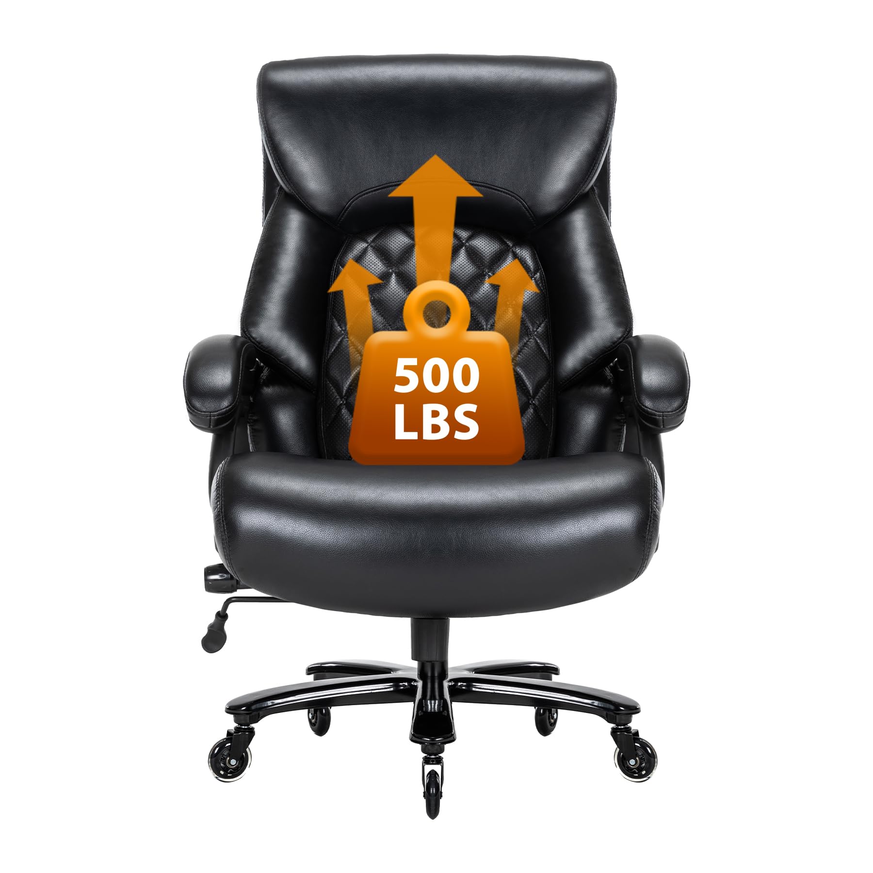 Amazon.com: Big and Tall Office Chair for Heavy People, 500LBS High ...