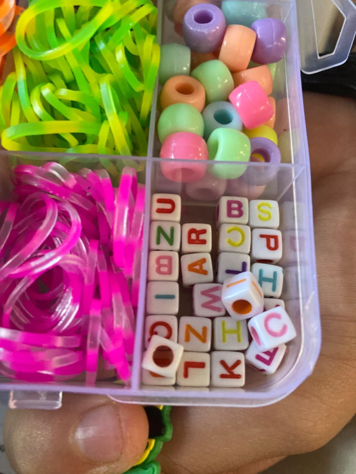 1600+ Loom Bands Kit, Colorfur Loom Rubber Bands Set Rainbow Rubber ...