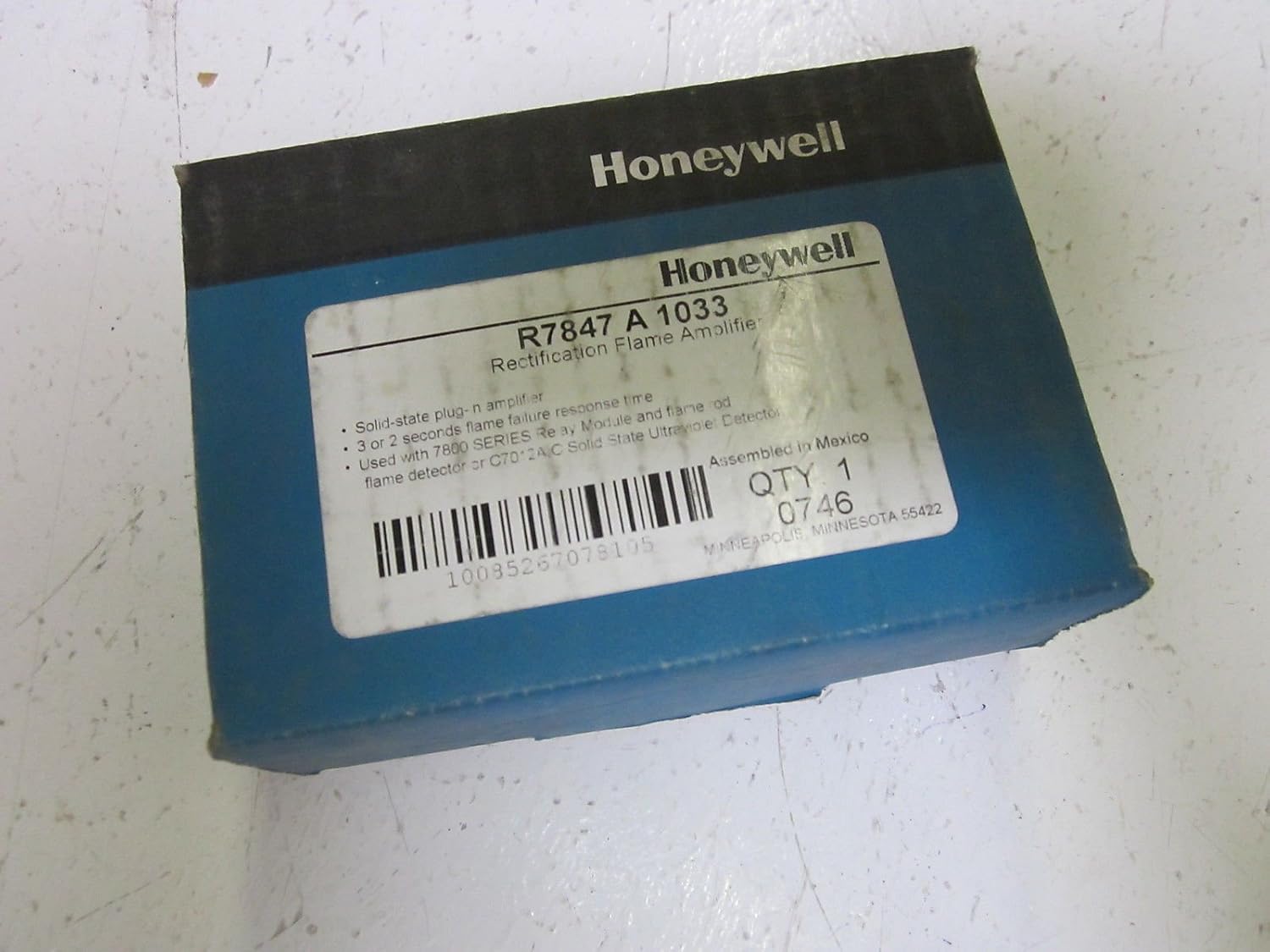 Honeywell R7847A1033 Amplificador de llama utilizado con relé de la ...