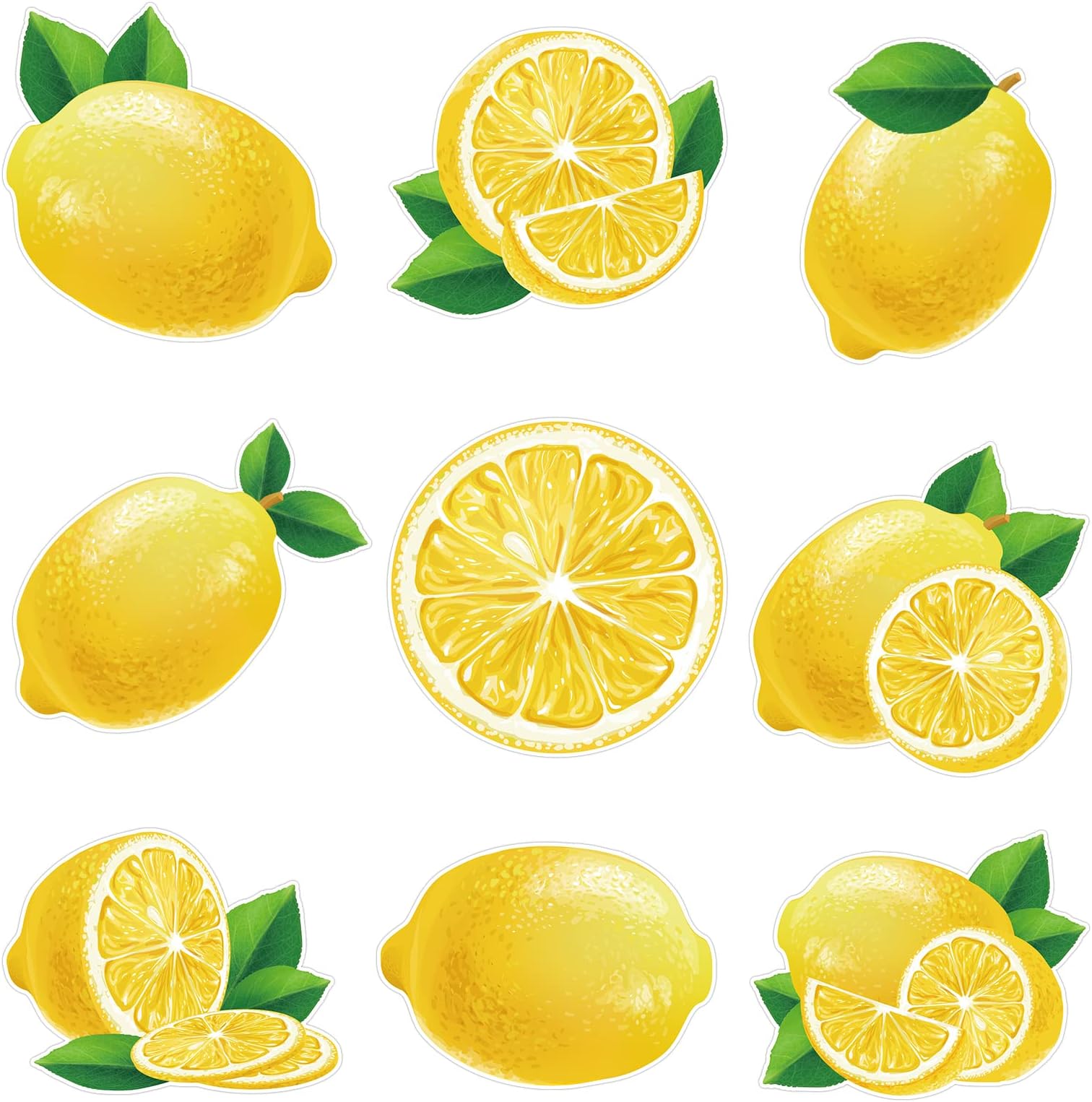 Amazon.com: 45 Pcs Lemon Cutouts for Summer Bulletin Board Lemon ...