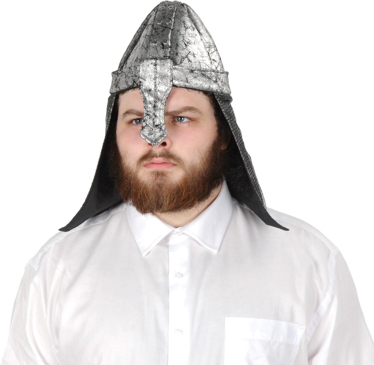 Amazon.com: Beistle Silver and Black Fabric Knight Helmet – Medieval ...