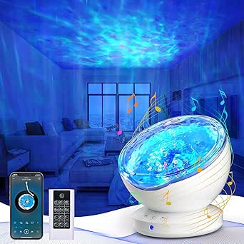 Ocean Wave Projector, Projector Wave Lights for Kids Room, Remote and ...