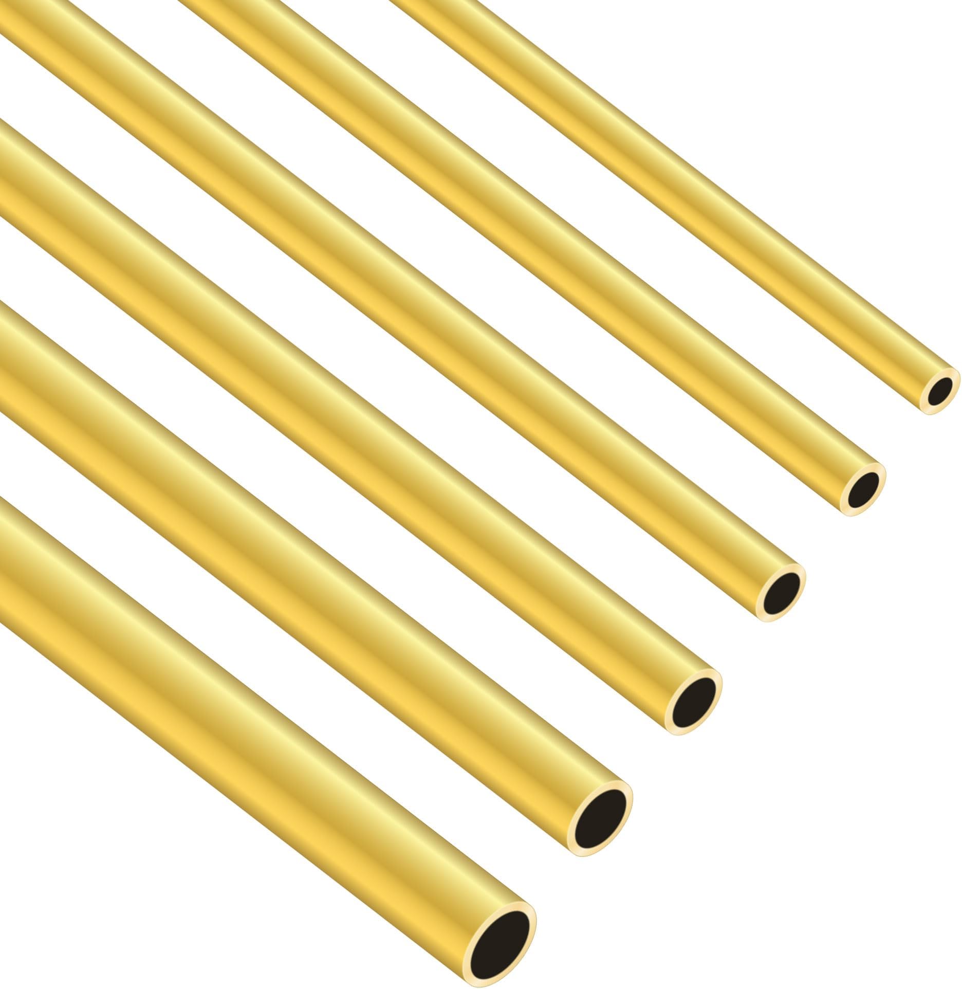 LAVMHAB Messingrohre Set mit 2mm 3mm 4mm 4,5mm 5mm 6mm 7mm 8mm 9mm 10mm, OD x 0,5 mm Wandstärke ...