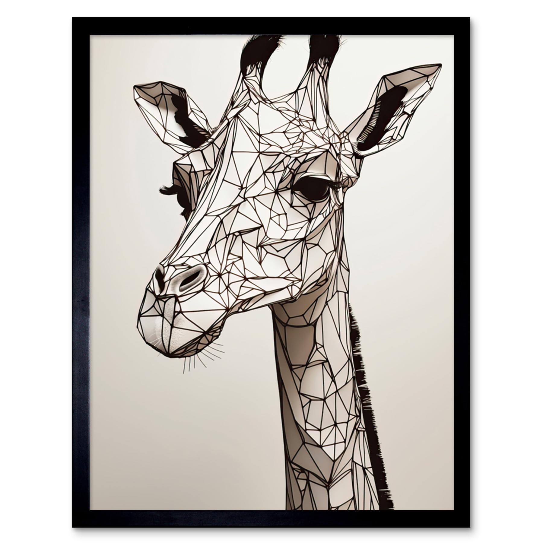 Giraffe Head Painting