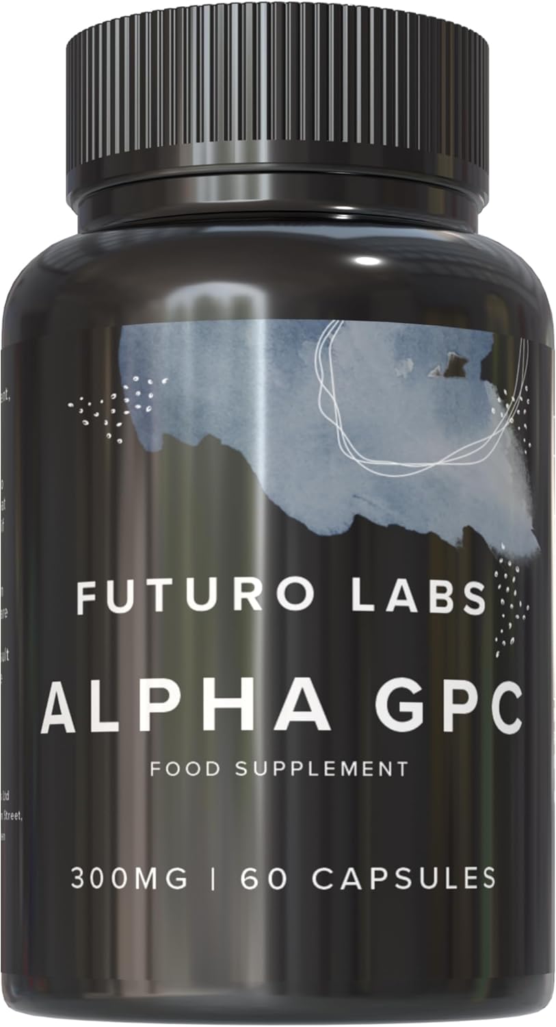 Alpha GPC Choline Supplement 300mg (High Strength Focus Supplement ...