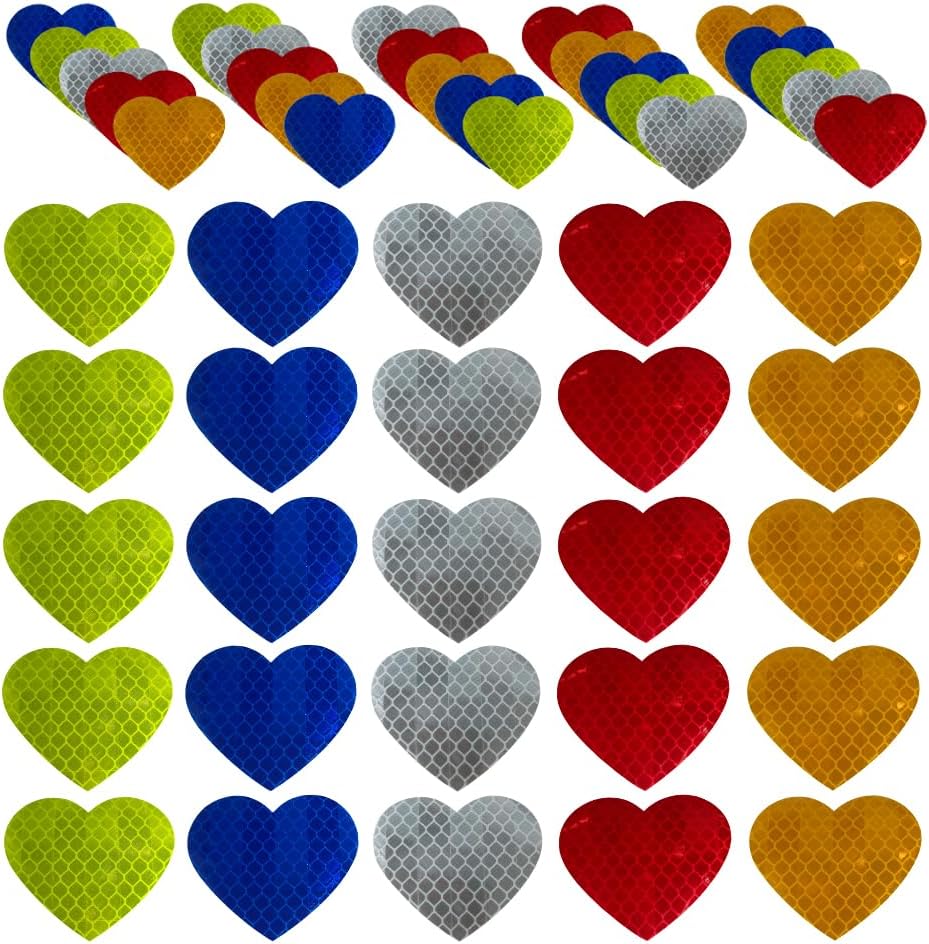 Amazon.com: 50Pcs Warning Reflective Stickers, Reflective Decals ...