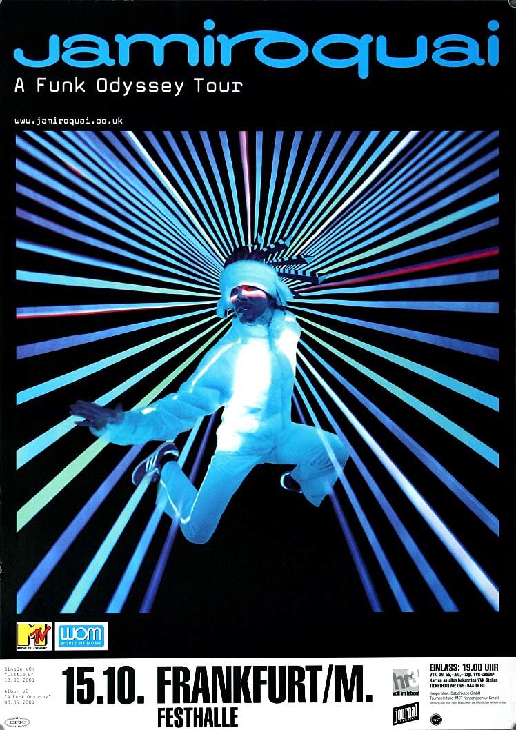 Amazon.com: Jamiroquai - A Funky Odyssey 2003 - Concert Poster Plakat ...