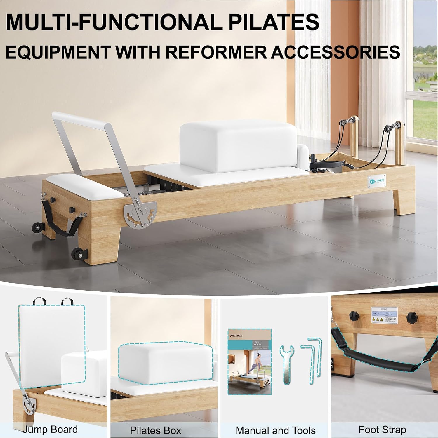 JOYRIDER Pilates Reformer, 92 Foldable Pilates Thailand | Ubuy