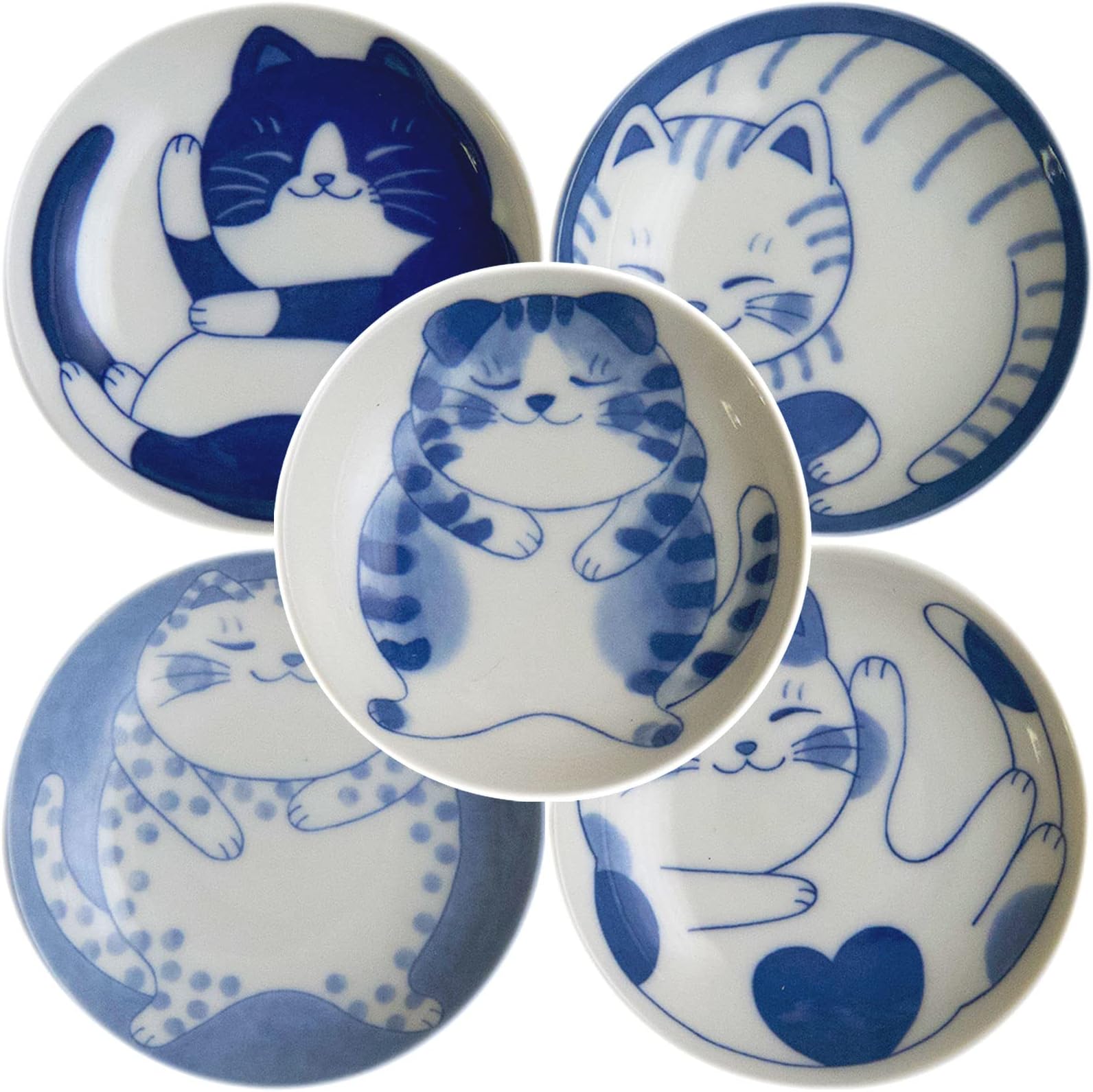 Amazon.com | Mino ware Japanese Ceramics Plate Sea Creatures Matte ...