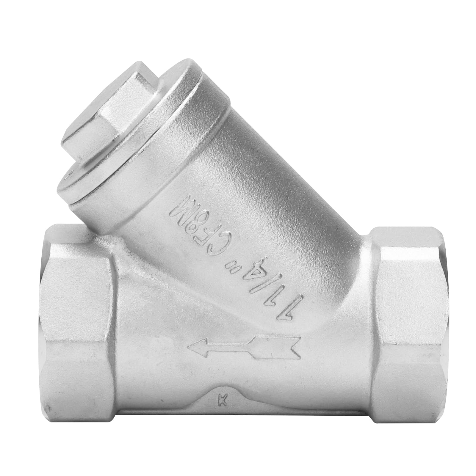 Snapklik.com : 1-1/4 Inch Wye Strainer 100 Mesh Screen Filter Valve