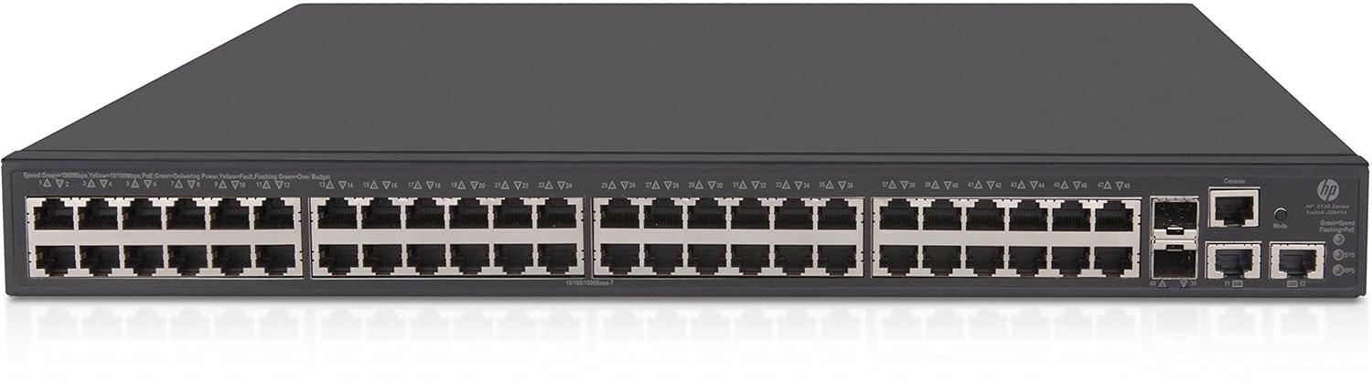 JG941A - HP 5130-48G-PoE+-2SFP+-2XGT SWITCH : Amazon.co.uk: Computers ...