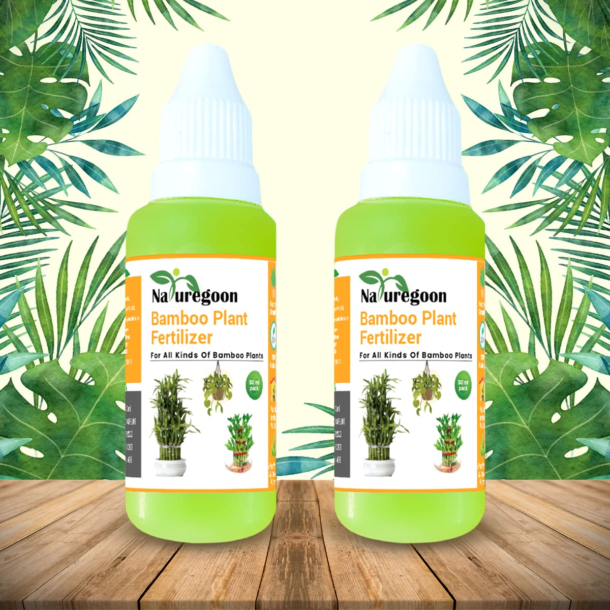 Naturegoon Lucky Bamboo Plant Food (30ml + 30ml) | Liquid fertilizer ...