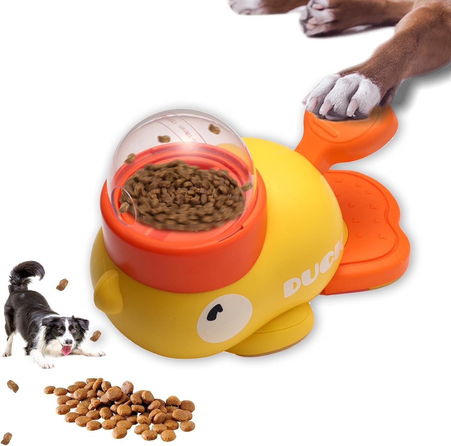 Amazon.com: Underpawsco Treat Toy, 2-in-1 Interactive Pet Feeder, Quack ...
