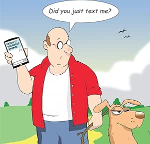 Twizler Funny Card with Dog, Mobile, Text Message and Fetch – Blank ...