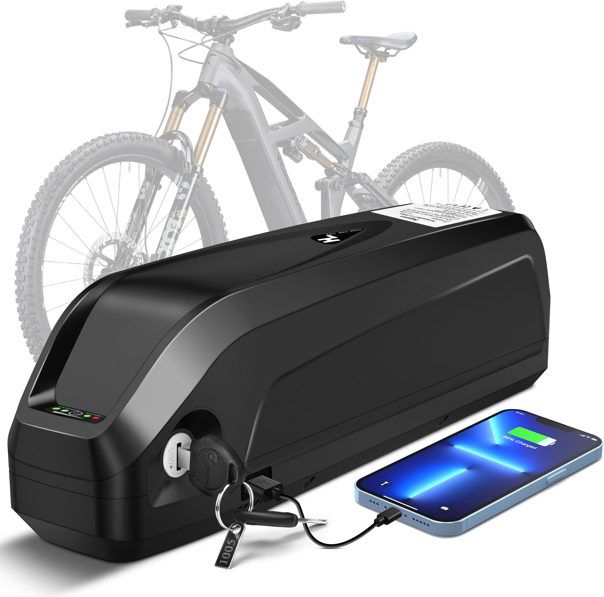 Amazon.com: BUGARORE Ebike Battery Pack Power 36V 48V 52V E Bike ...