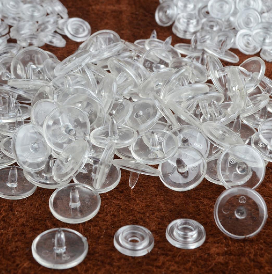 Amazon.com: New Size 16 T3 Clear Plastic Resin Snaps Button Fasteners ...