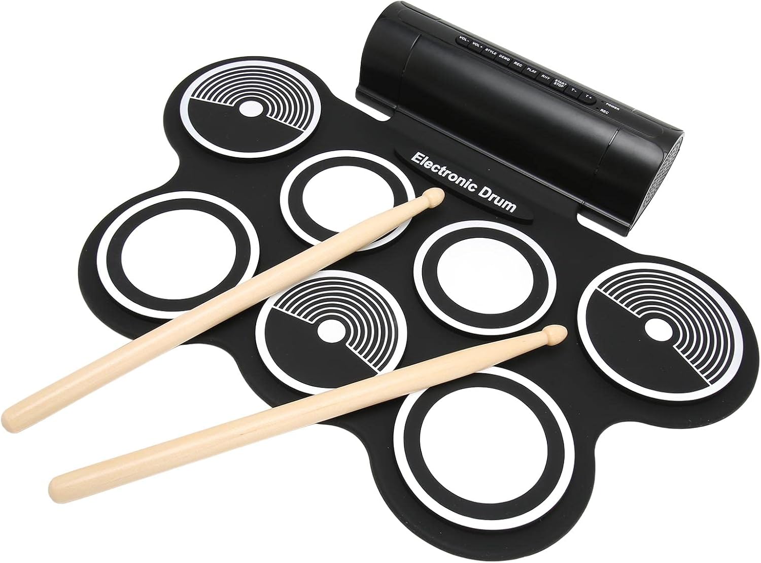 Amazon.com: Electronic Drum, 100-240V Electronic Drum Portable Stereo ...