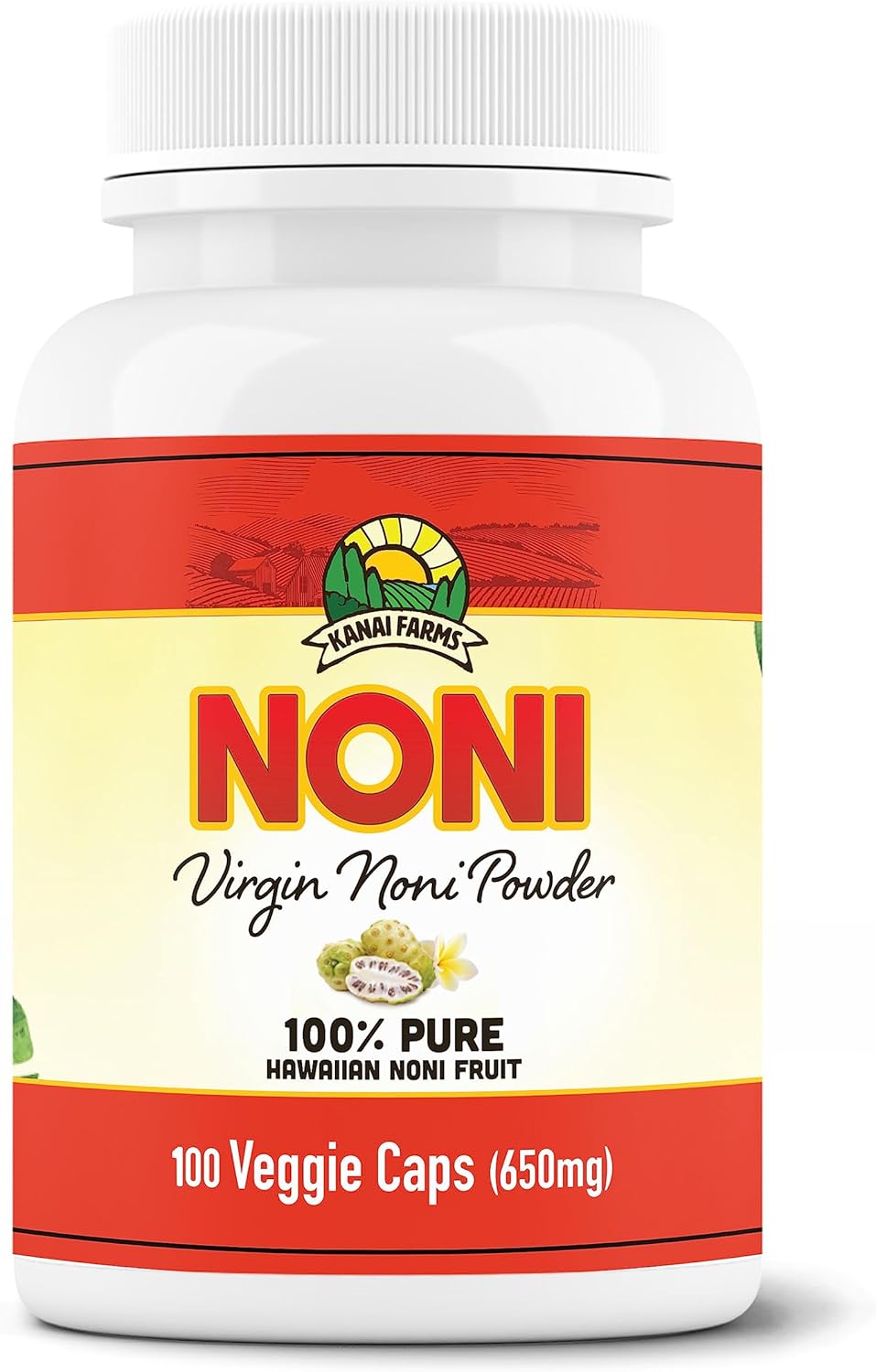 Amazon.com: Kanai Farms Virgin Noni Powder - 100% Pure Noni Powder ...