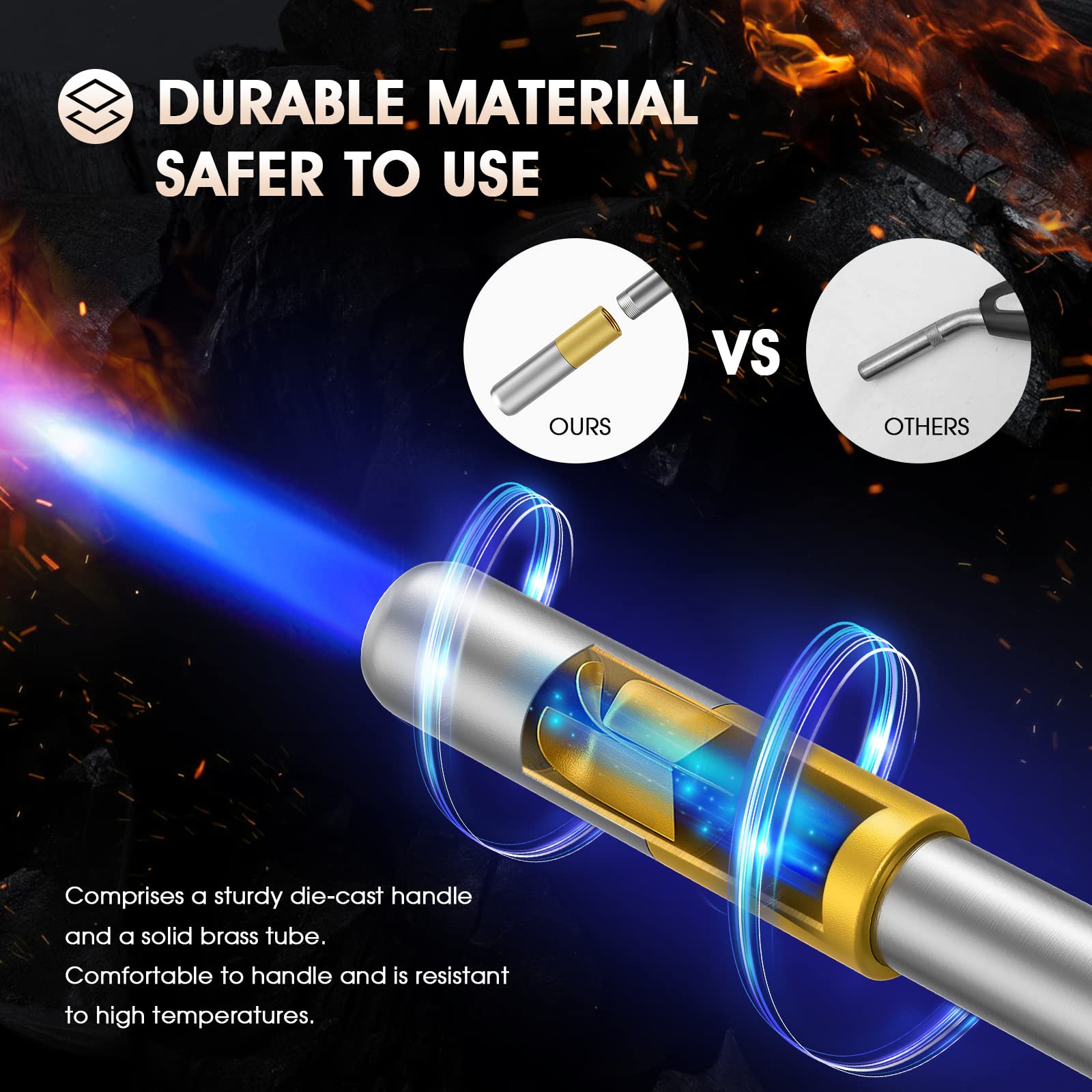 Snapklik.com : Propane Torch Head High Intensity MAPP Gas Torch Kit MAP ...