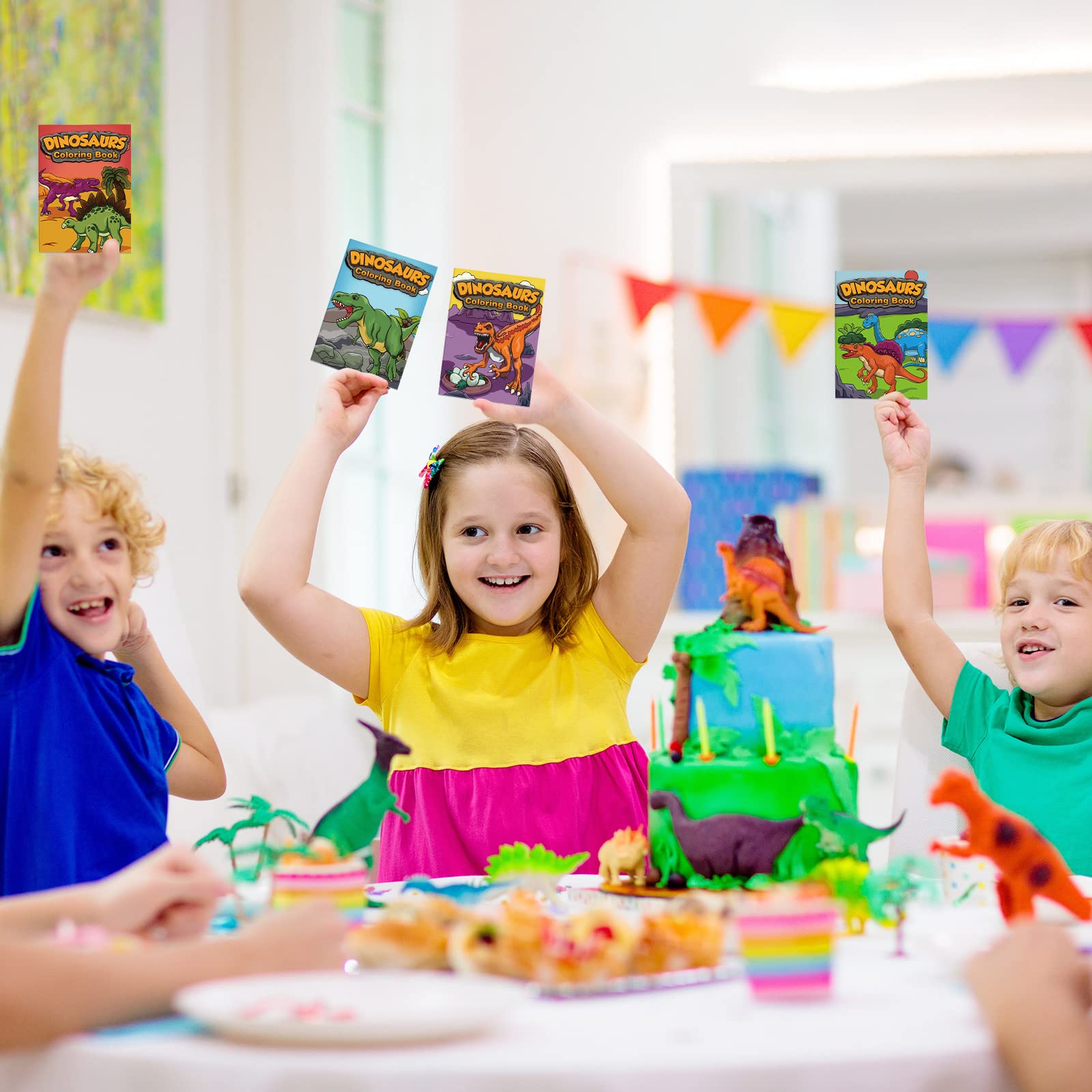 Snapklik.com : 24 Pieces Mini Dinosaur Coloring Books For Kids, Dino ...