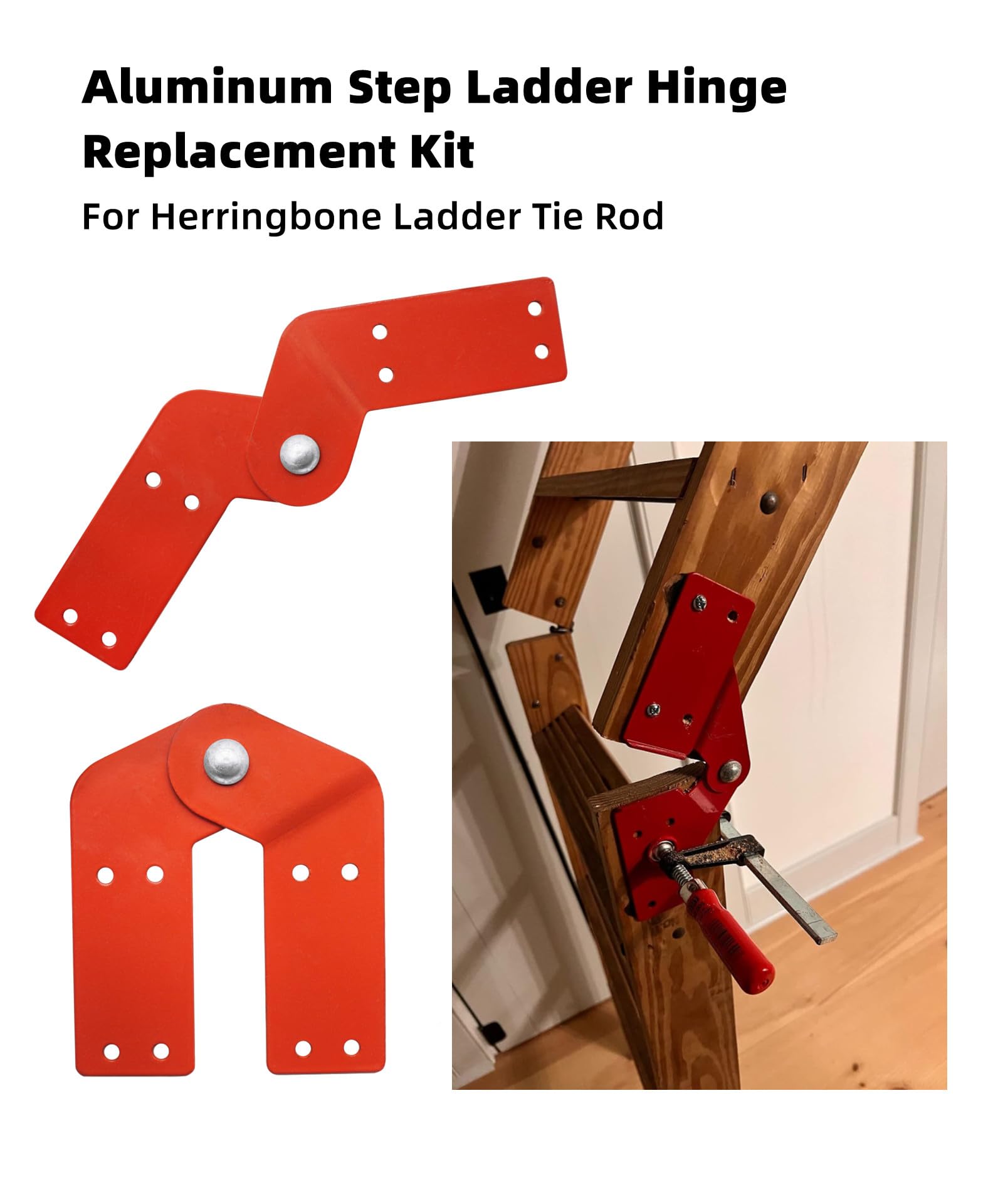 Snapklik.com : 2024 New Attic Ladder Hinge,Aluminum Step Ladder Hinge ...