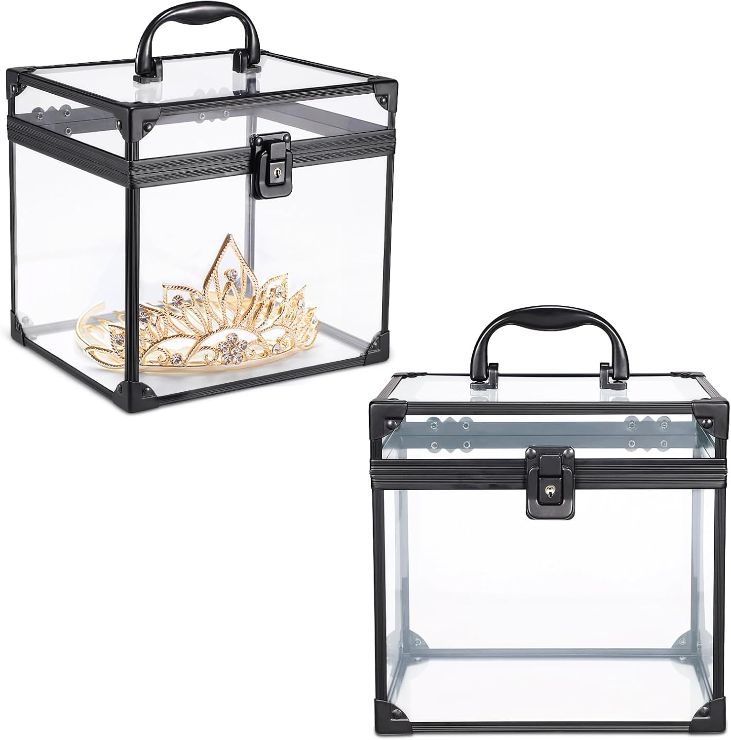 Amazon.com: Noverlife Portable Crown Case for Pageants, 8x7x7.5inch ...