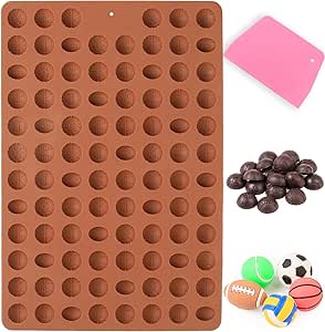 Amazon.com: Amyandone Mini Sport Balls Silicone Mold - 94 Cavities Semi ...