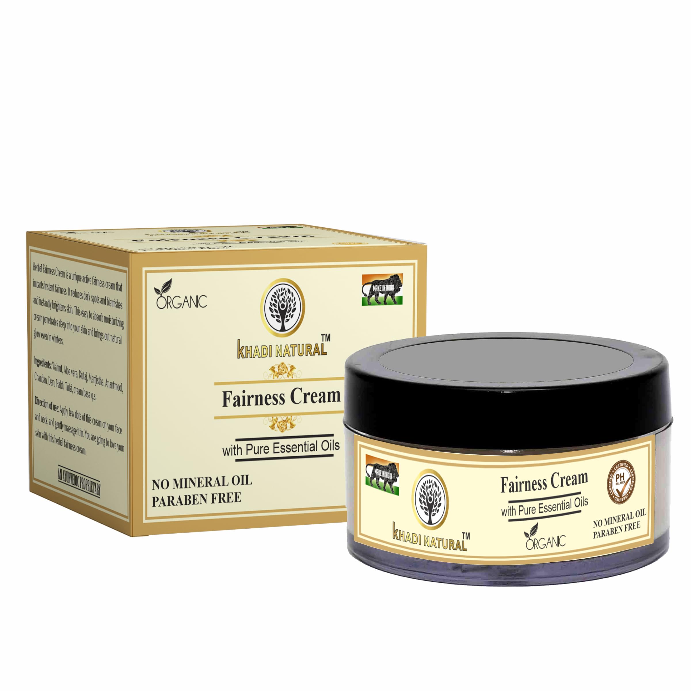 Khadi Natural Fairness Cream (50gm) : Amazon.in: Beauty