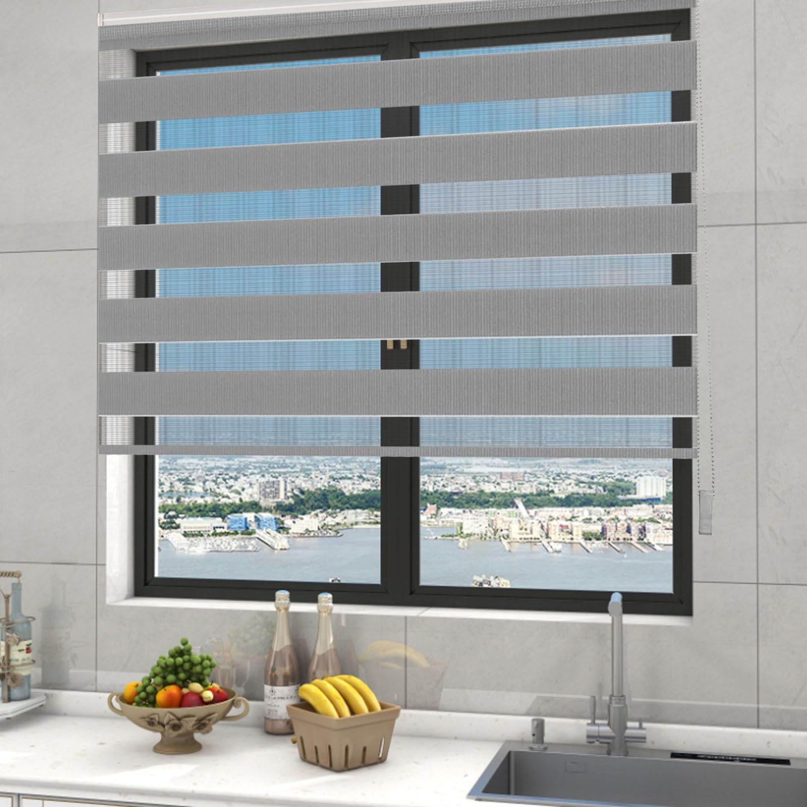 Translucent Window Shades White Polyester Translucent Roller Blind At