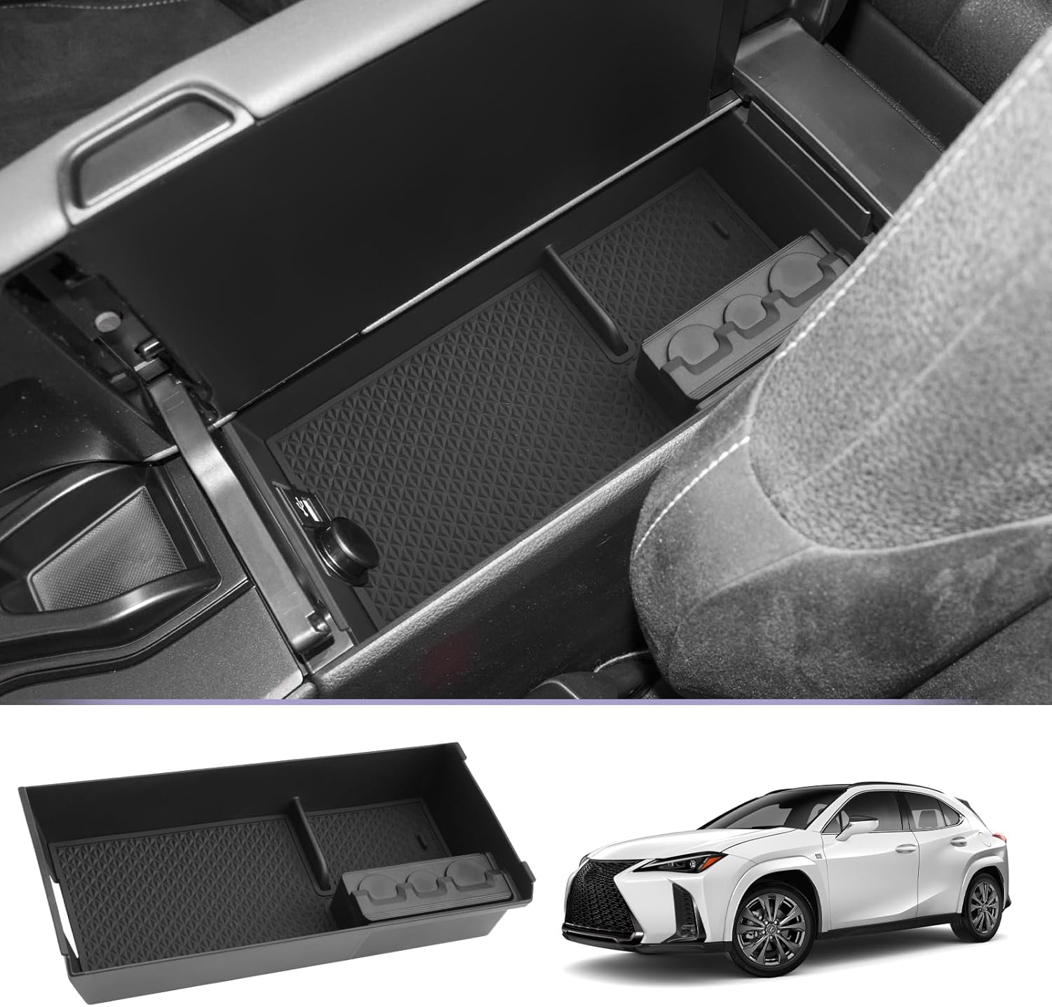 Center Console Organizer Compatible with 2019 2020 2021 2022 2023 2024 ...