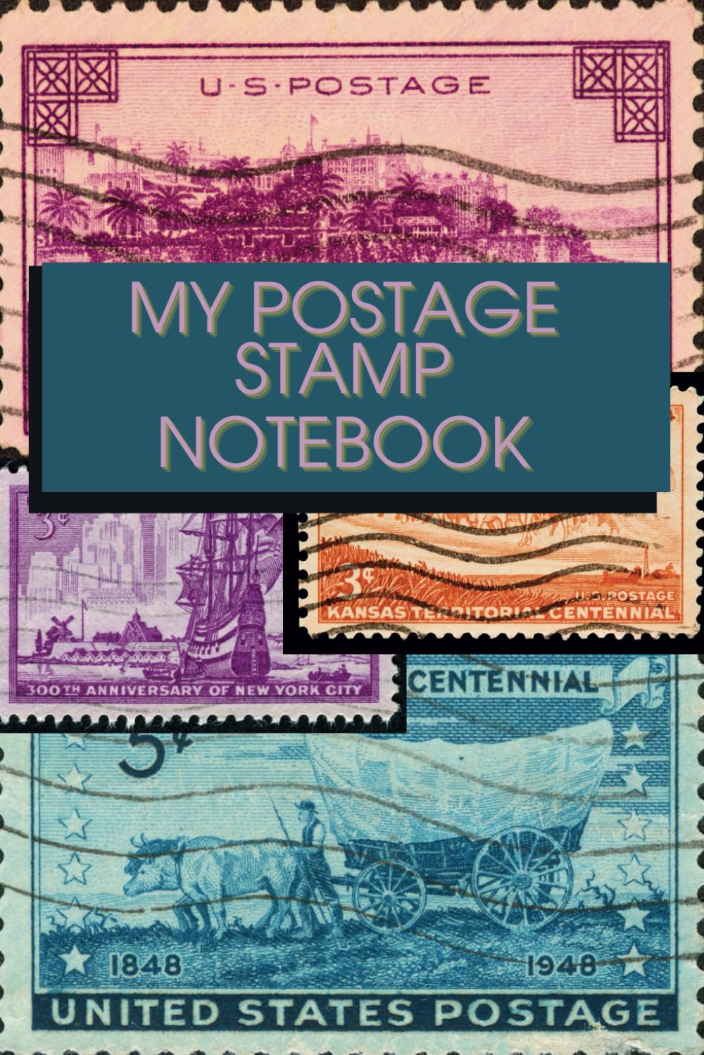 My Postage Stamp Notebook: Mail Post Stamps Themed: Amazon.co.uk: The ...