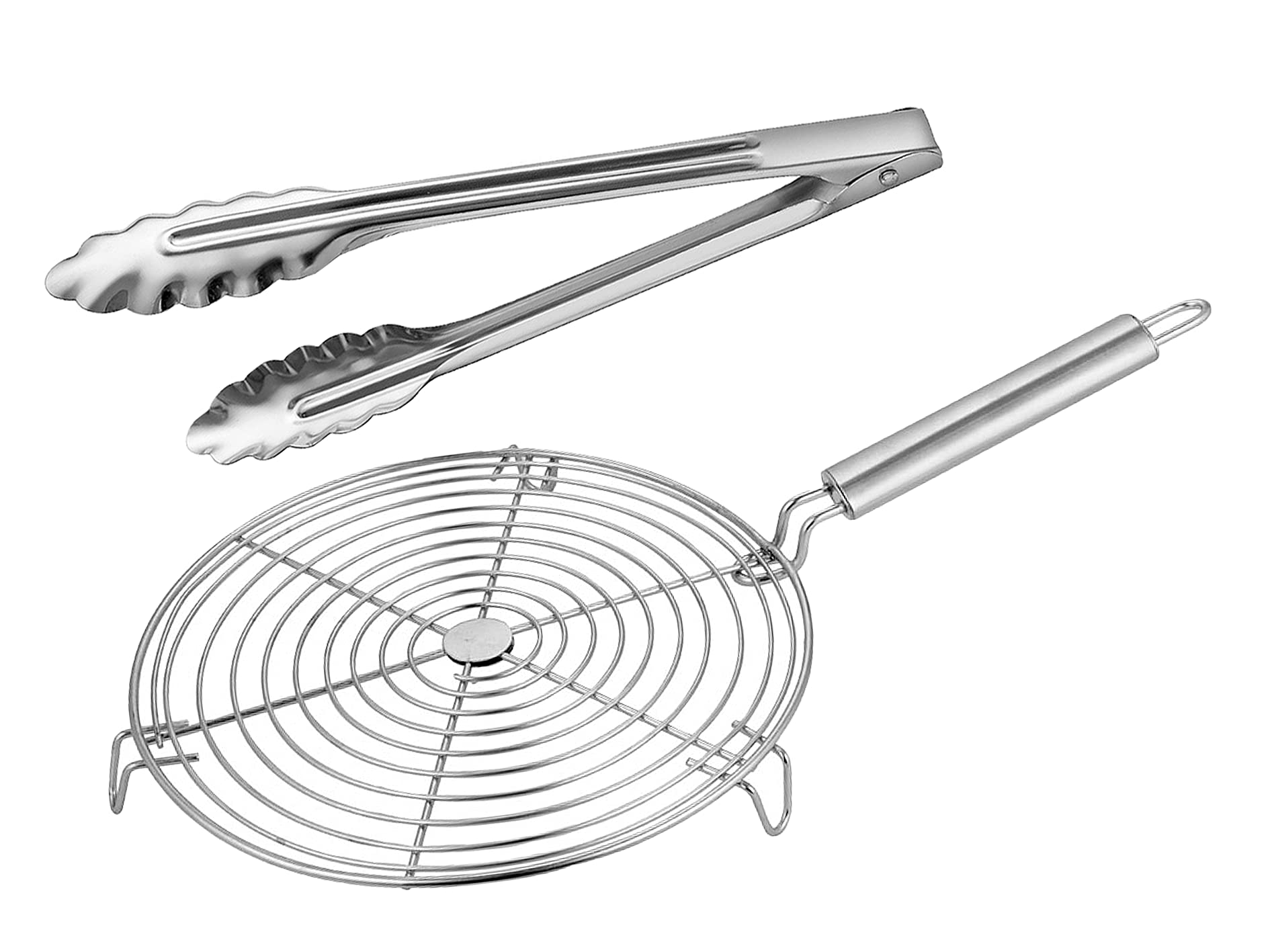 Kows Pack Of 2 Stainless Steel Pipe Round Roaster 10 | Desertcart South ...