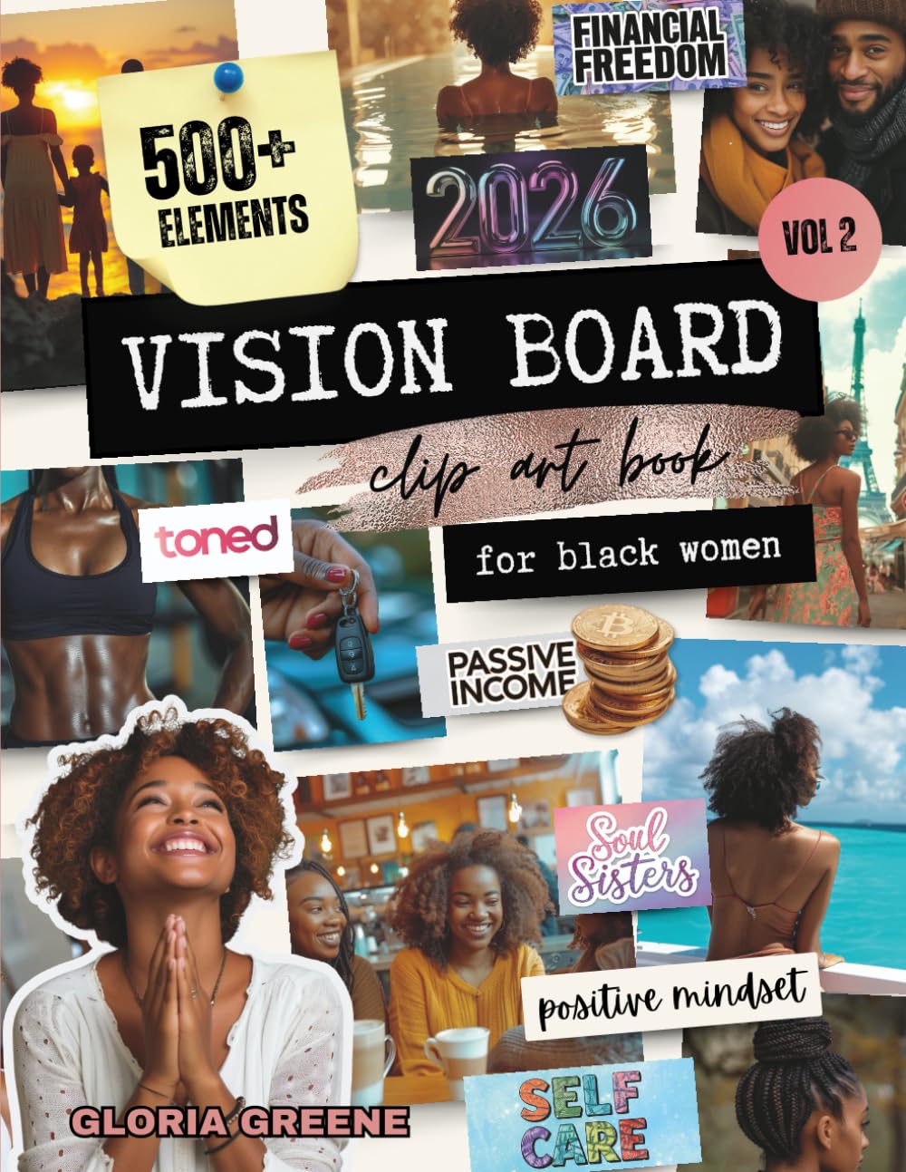 Vision Board Clip Art Book For Black Women Vol 2: 500+ Powerful And ...