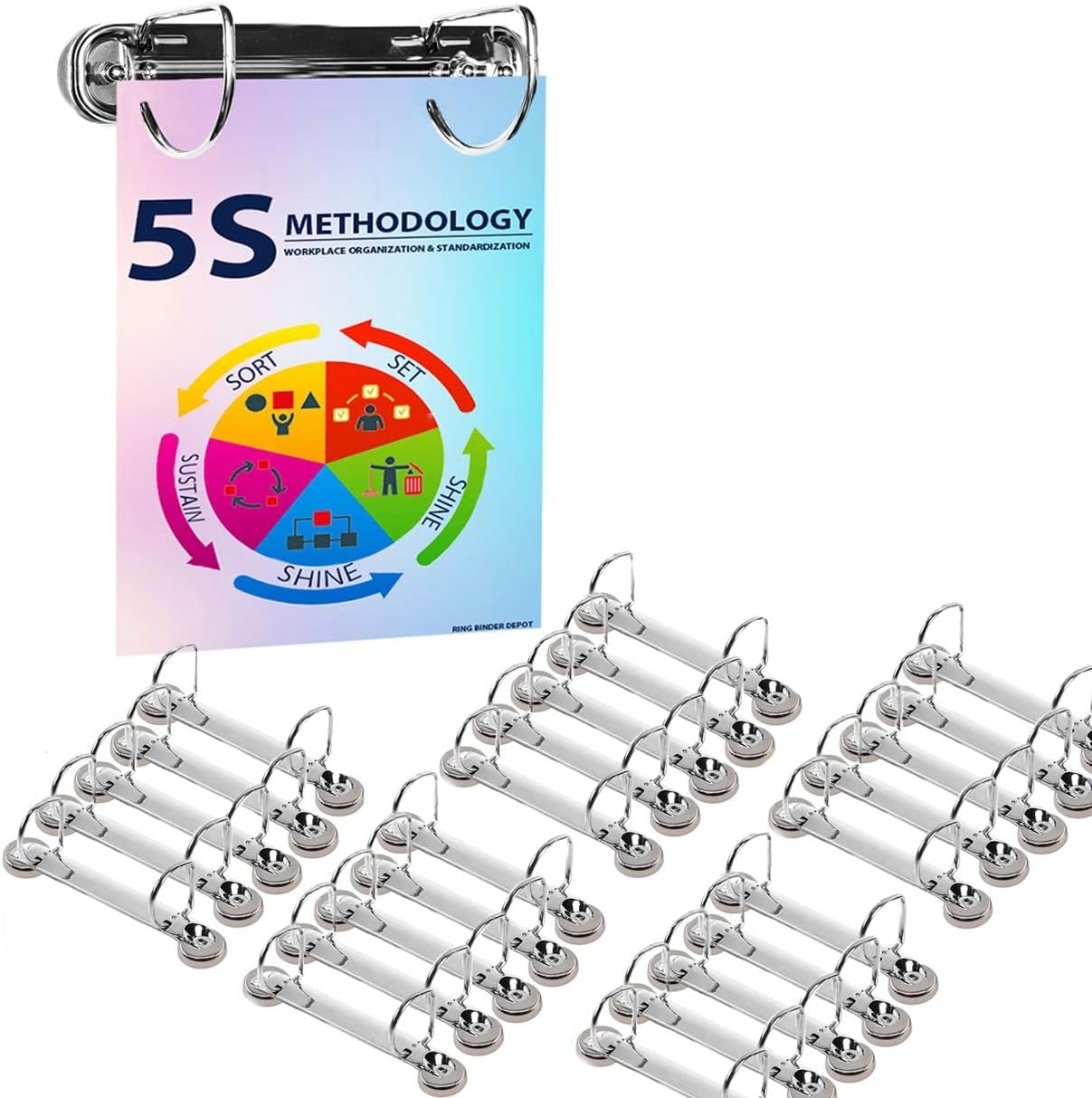 Amazon.com : 2 Ring Binder Mechanism, Magnetic Ring Binder 1 Inch, D ...