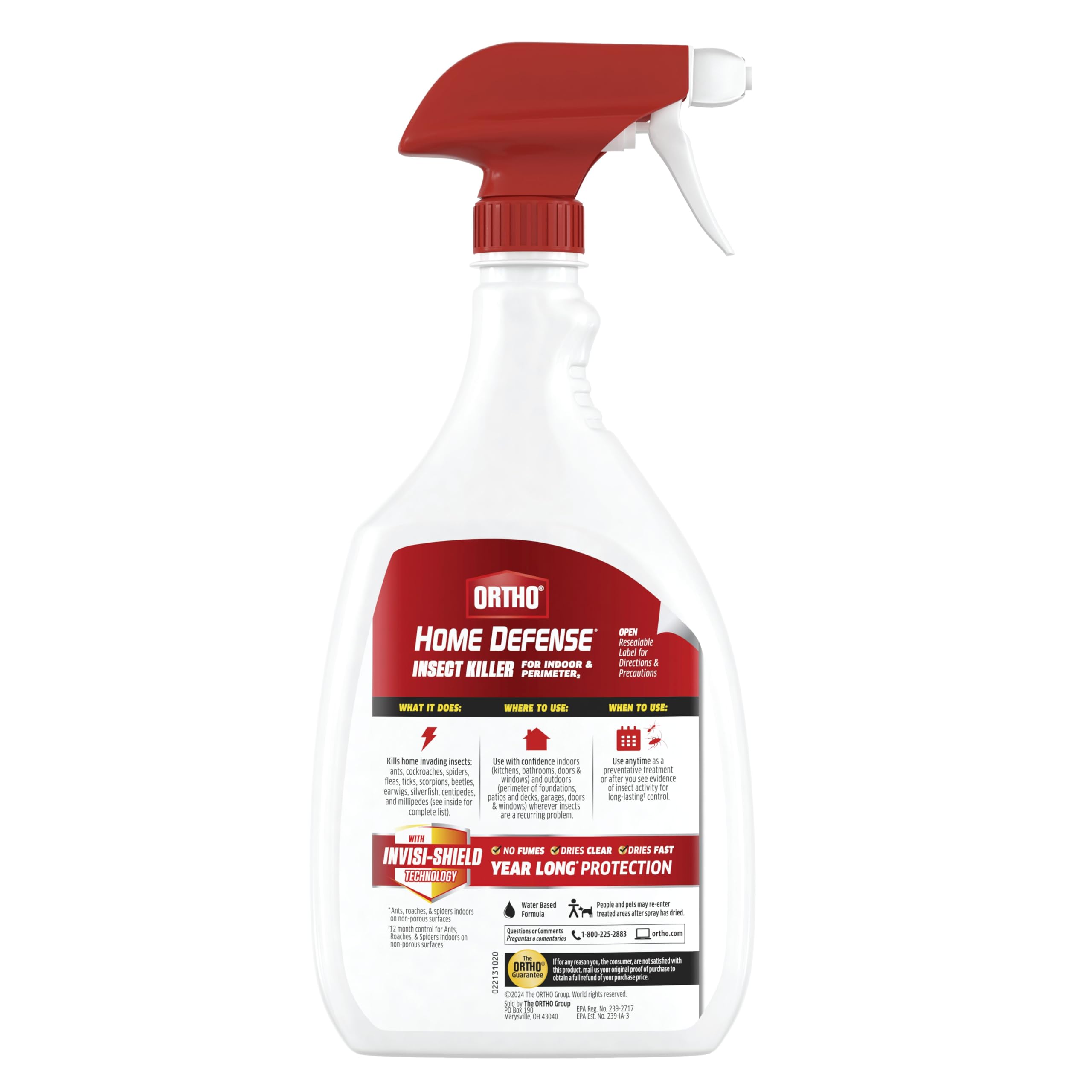 Ortho Home Defense Insect Killer For Indoor Perimeter, 04/30/2024