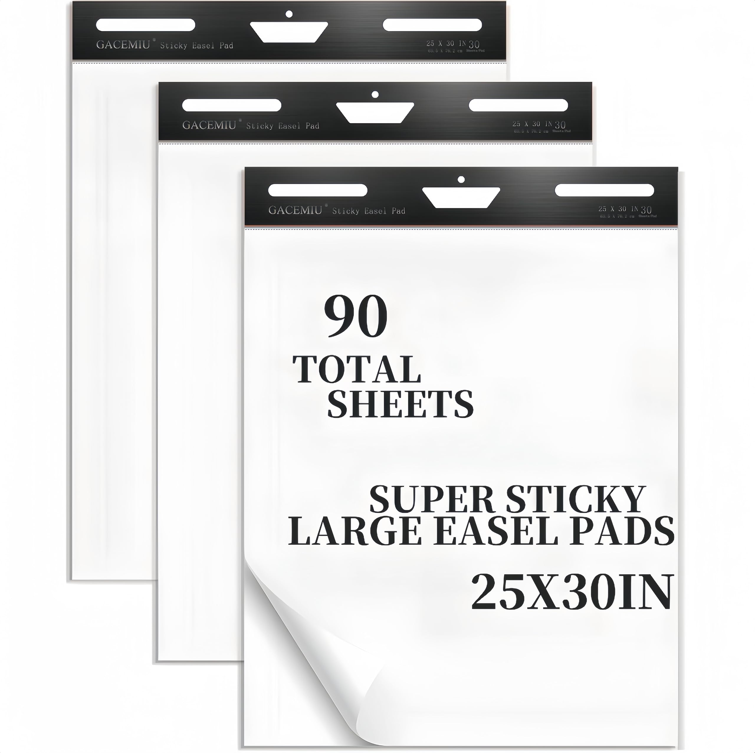 Amazon.com : GACEMIU Sticky Easel Pad,30 Sheets/Pad, Super Sticky Flip ...