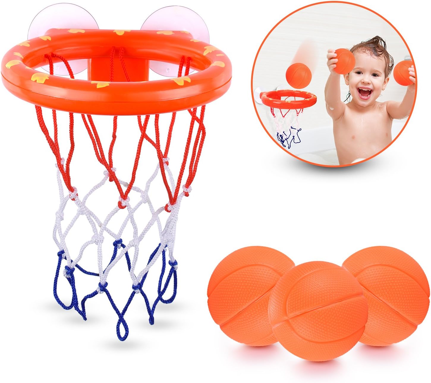 Amazon.com: BRITENWAY Fun Basketball Hoop & Balls Playset for Little ...