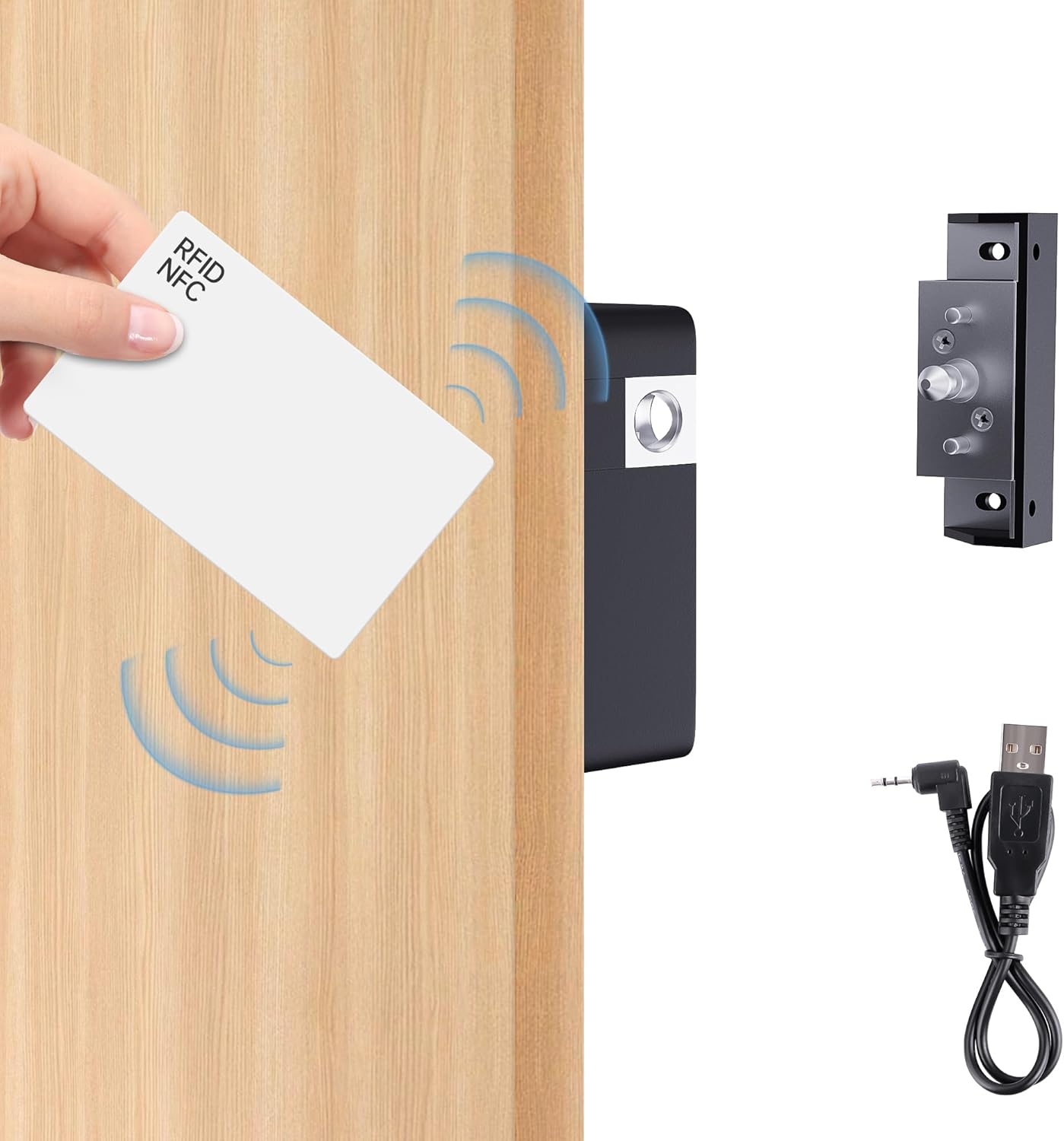 Amazon.com: RFID Electronic Cabinet Lock, Smart NFC Drawer Locks ...