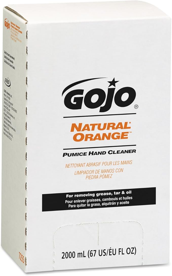 Amazon.com : GOJO 7255-04 Natural Orange Pumice Hand Cleaner 2000 mL ...
