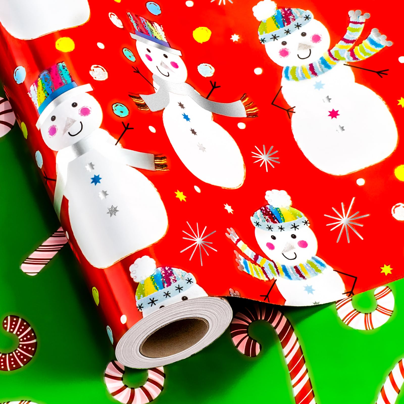 Amazon.com: Yarcony Christmas Wrapping Paper Roll - 17 Inch X 33 Feet ...